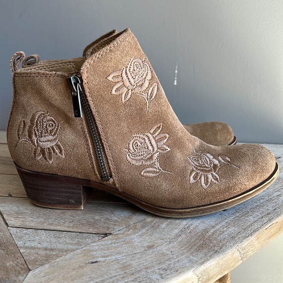 Lucky Brand | Shoes | Lucky Brand Suede Booties Size 6 Good Condition | Poshmark
